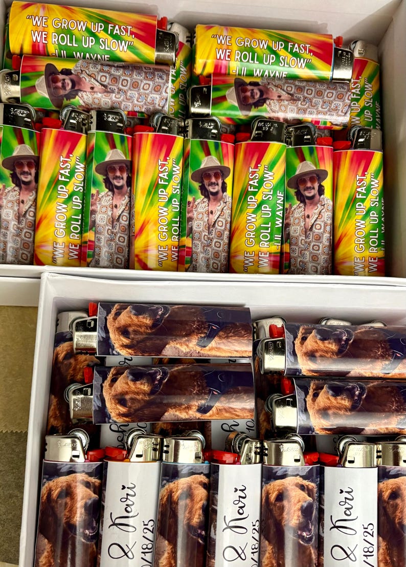 Custom BIC Lighters | Wedding Party Favors, Event Goodies, Adult Favors ...