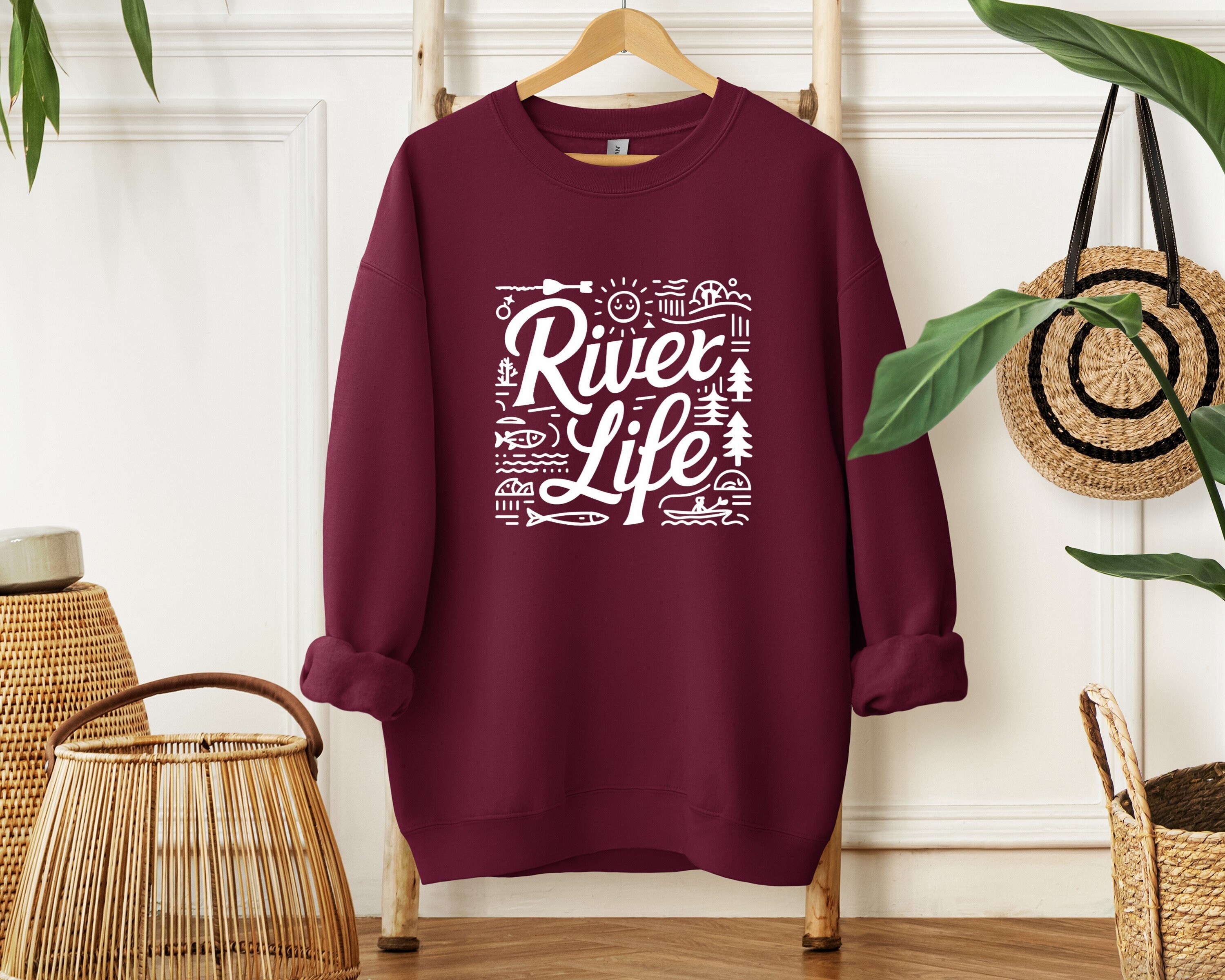 River Life Shirt, River Sweatshirt, River Hoodie, on the River, Camper ...