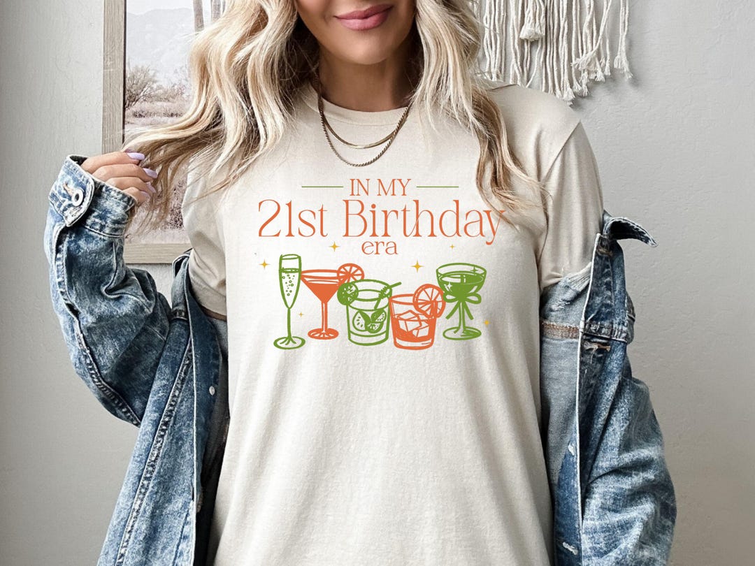 In My 21st Birthday Era Shirt, 21st Birthday Sweatshirt, Funny 18th ...