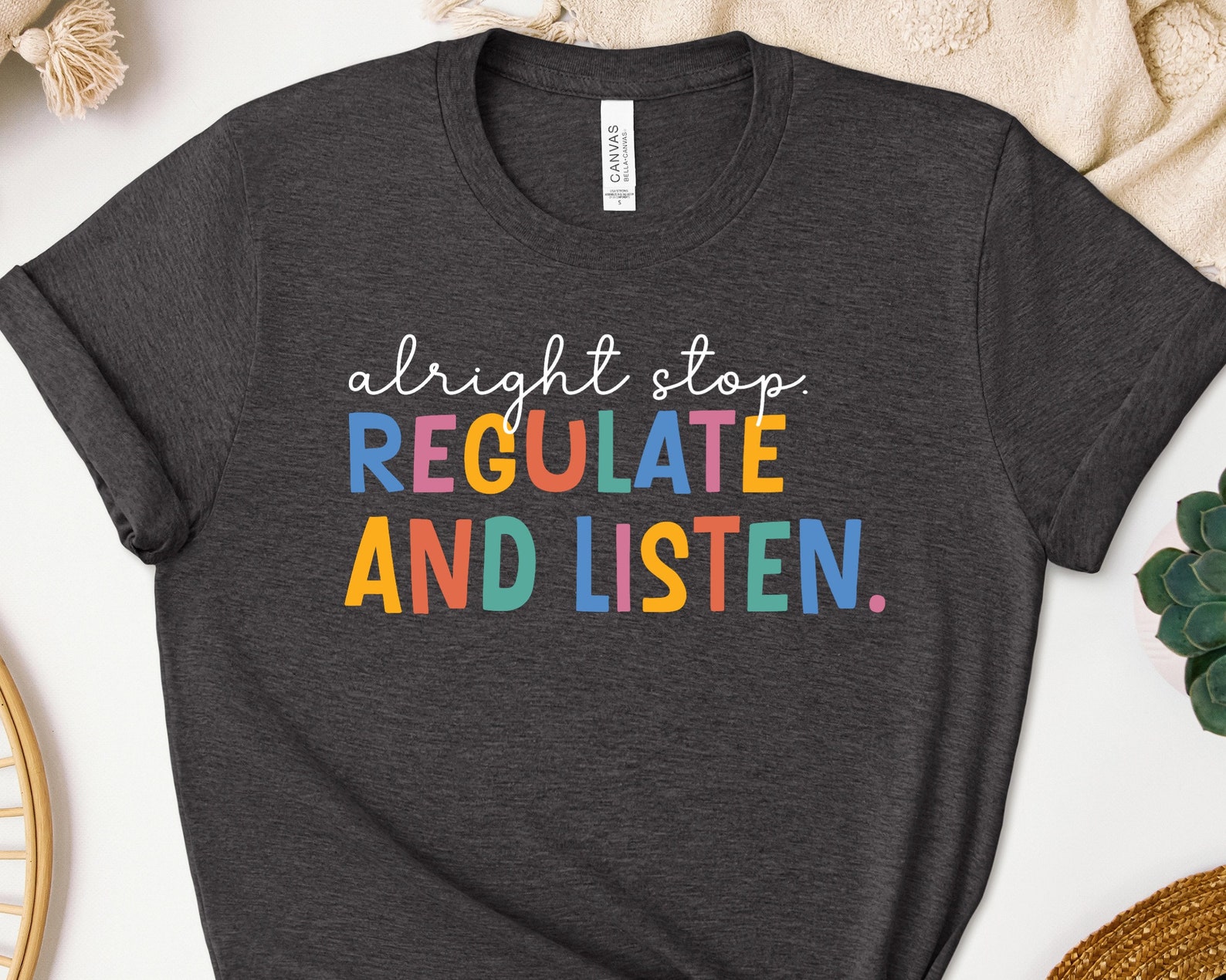 Alright Stop Regulate and Listen. Shirt, Special Education Teacher ...