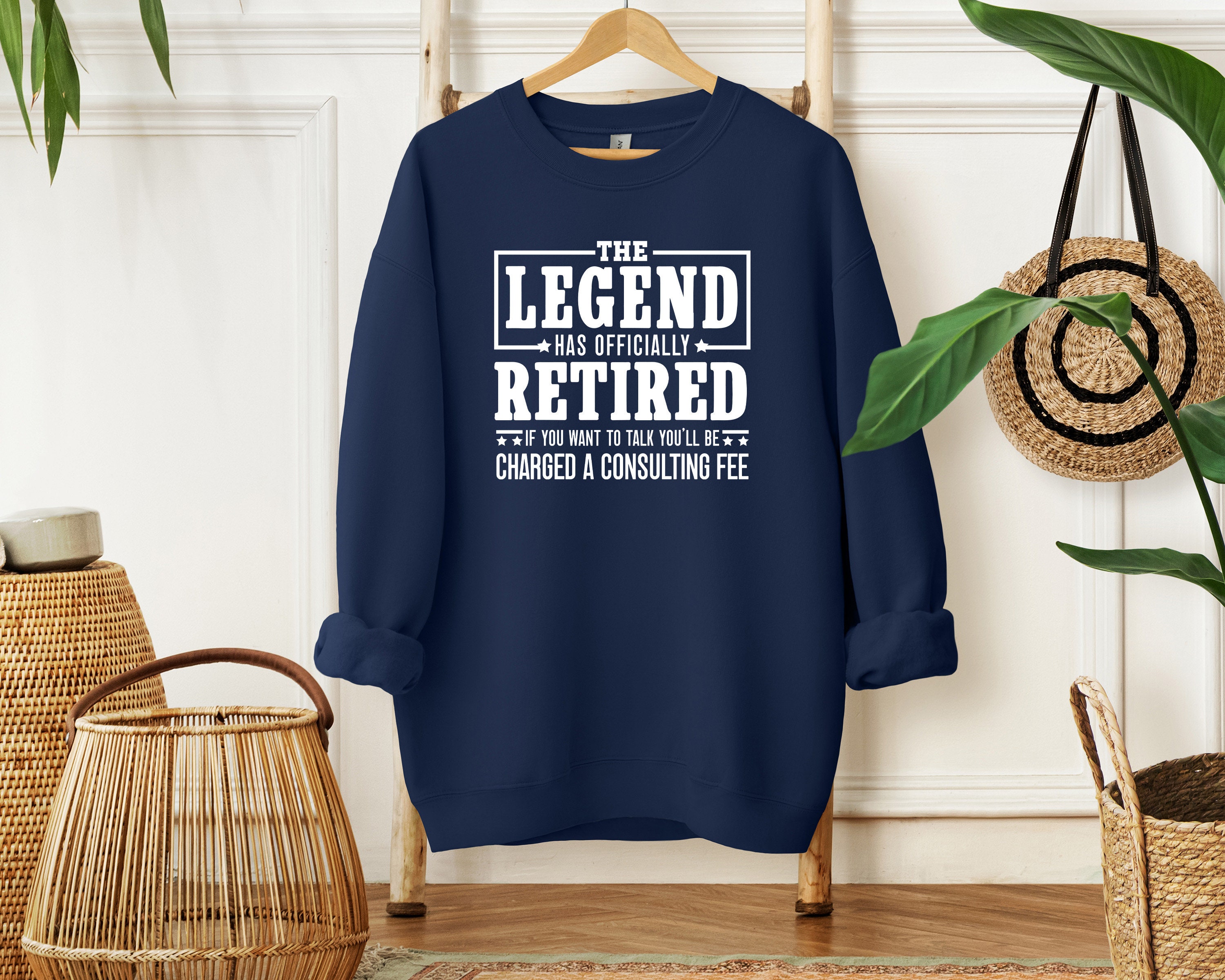 The Legend Has Officially Retired Shirt, Retired Sweatshirt, Retirement ...