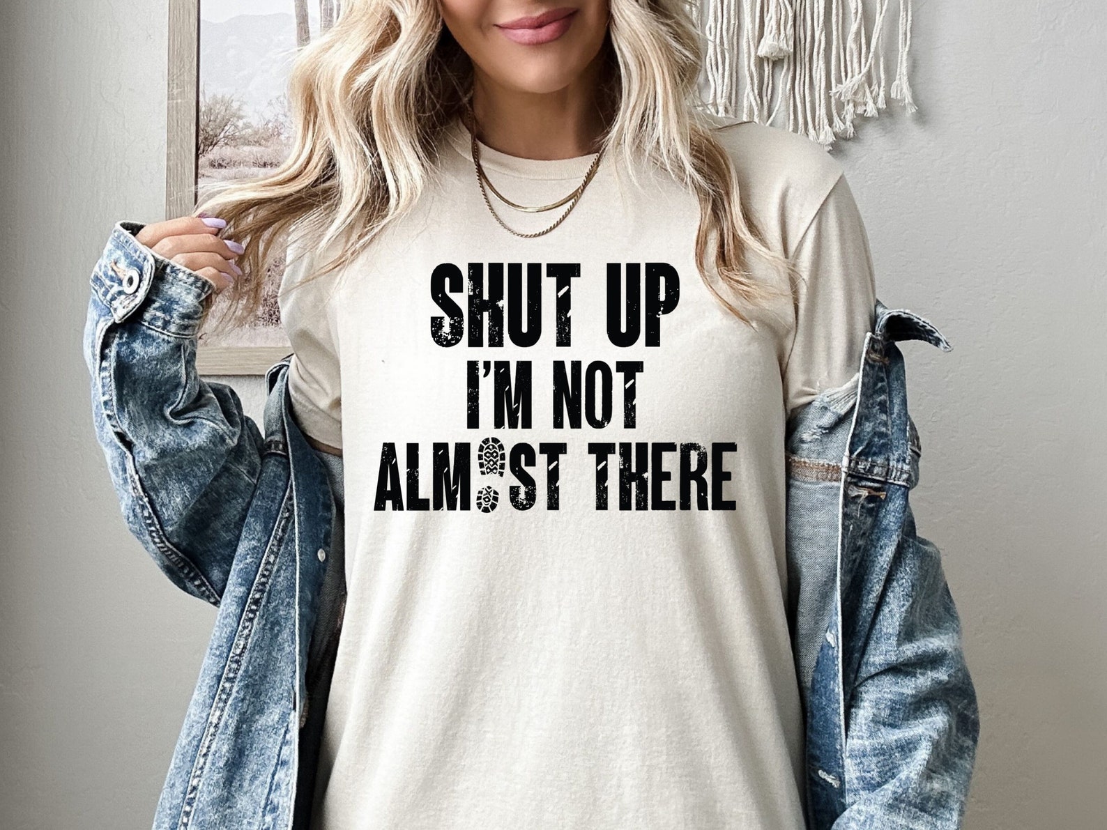 Shut up I'm Not Almost There Shirt, Funny Runner Sweatshirt, Marathon ...
