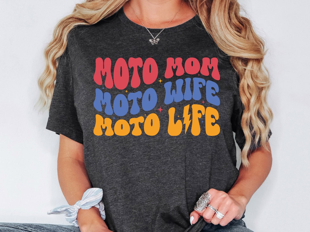 Moto Mom Moto Wife Moto Life Shirt, Bike Lover Mom Sweatshirt ...