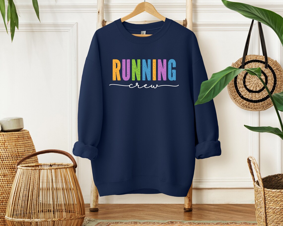 Running Crew Shirt, Funny Runner Sweatshirt, Marathon Athlete Hoodie ...