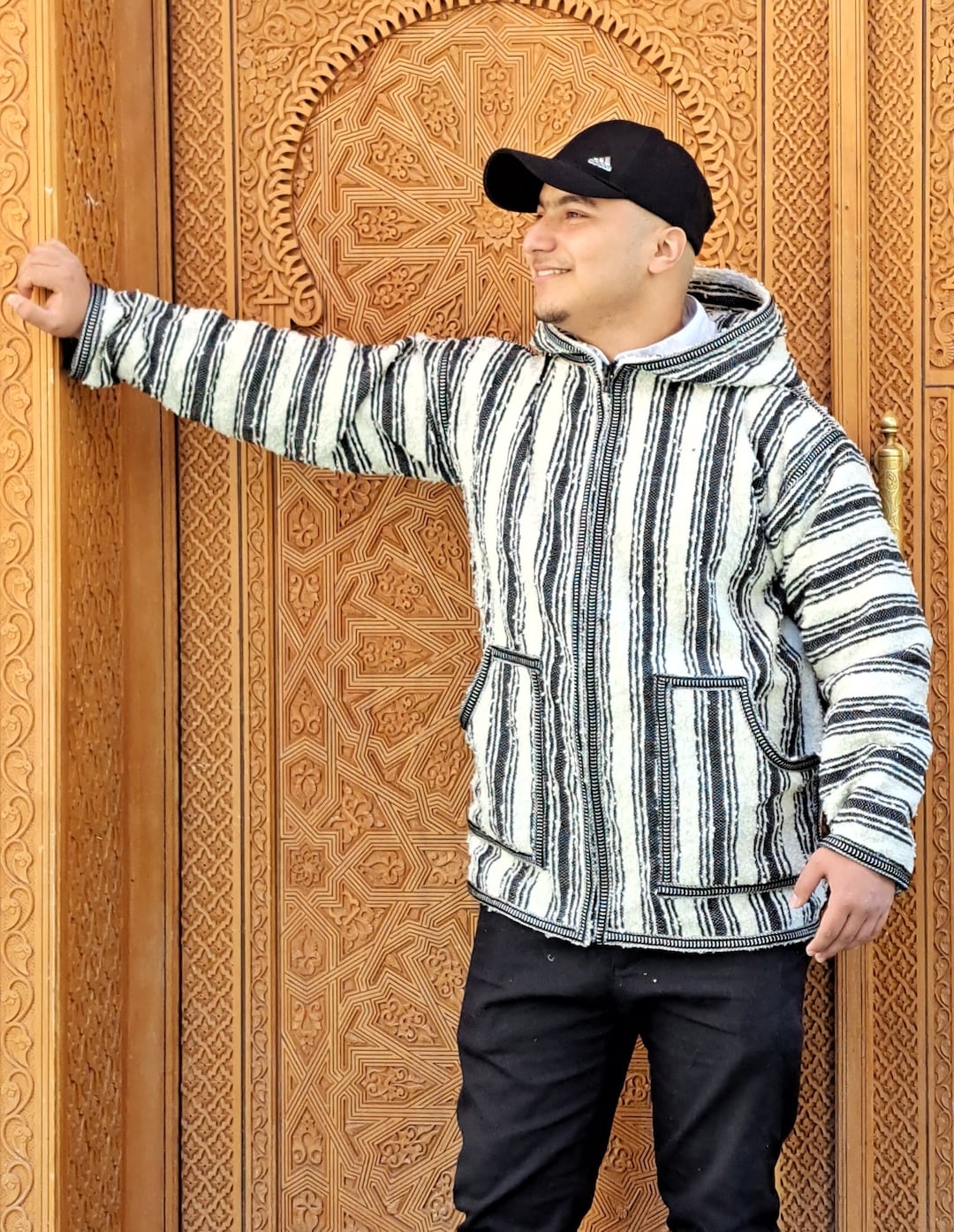Moroccan Wool Jacket /sweather Coat/ Winter Hoodie Handmade for Men and ...