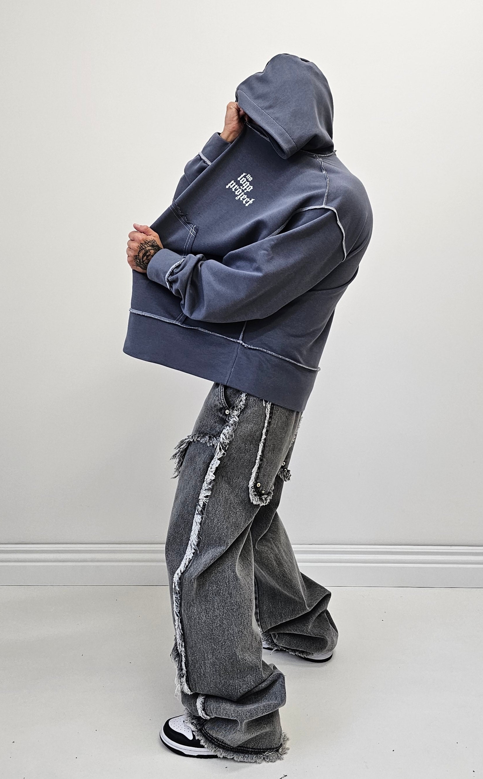 Vintage Cross Hoodie Graphite Hoodie Religion Goth Raw Seams Unisex - Etsy