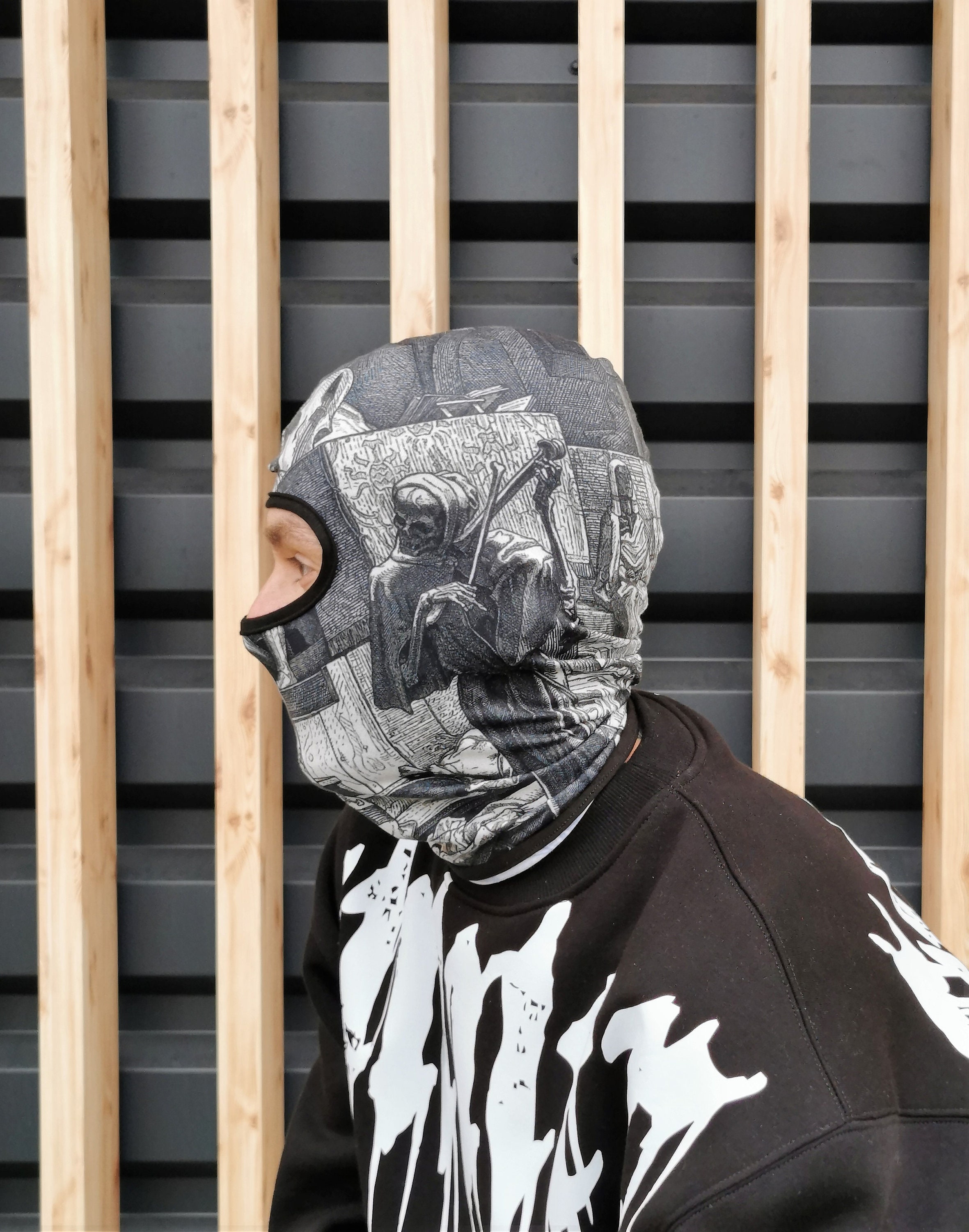 Balaclava Dance of Death the Strangler Unisex Custom Ski Mask - Etsy
