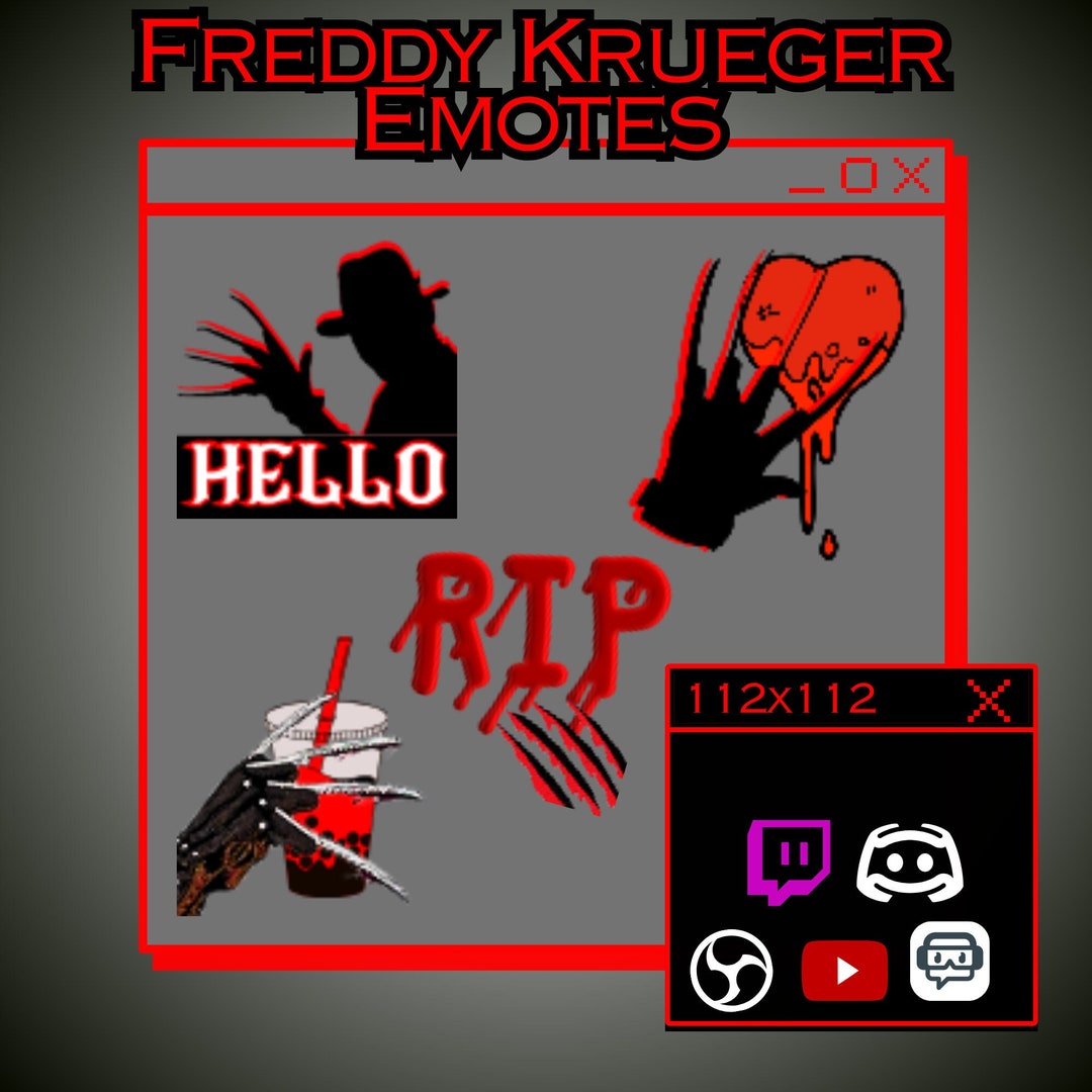 Freddy Krueger/ Dead by Daylight / Nightmare / Twitch/discord Emotes - Etsy