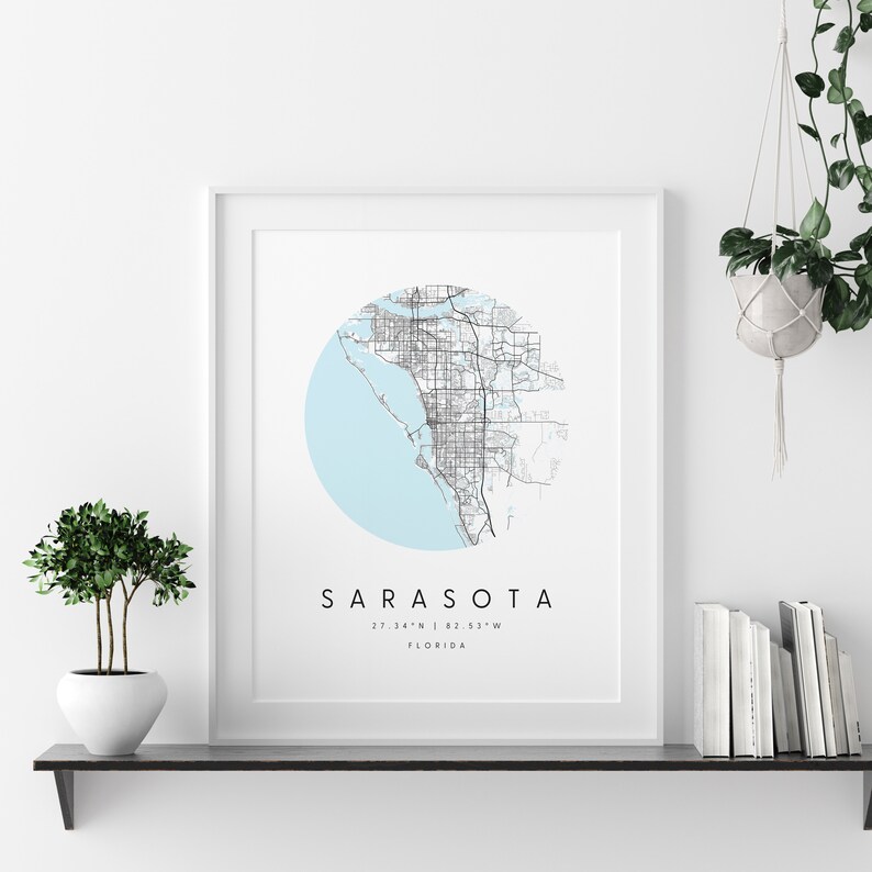 Prints Digital Print Poster Unique Blue City Map Trendy Map Digital Art ...