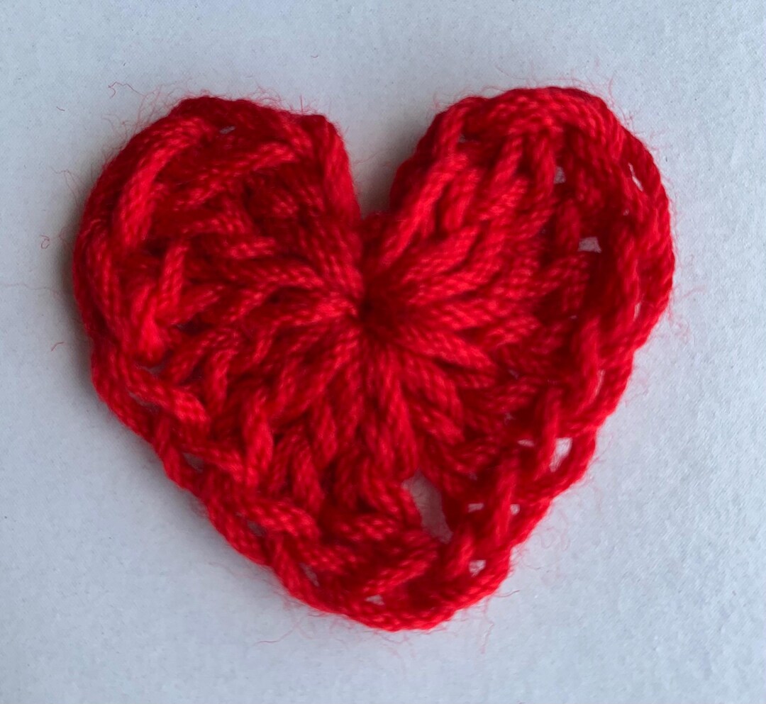 Handmade Hearts Applique Cardmaking Crafts Decorations in Crochet ...