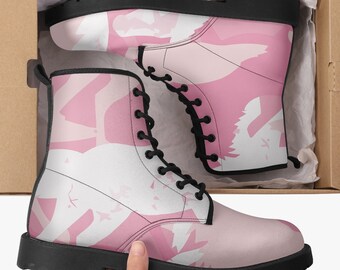 Pink Camo Boots - Etsy