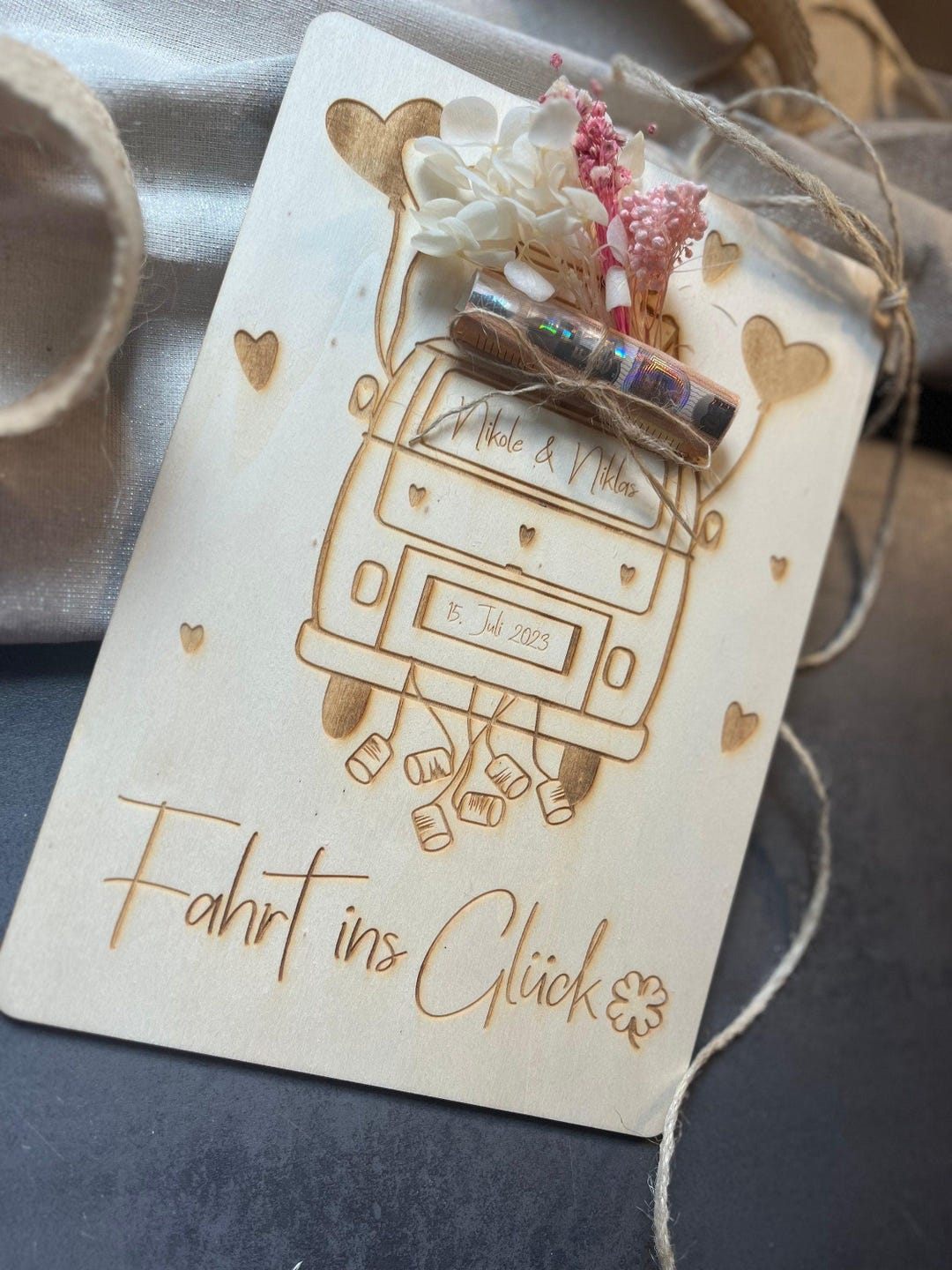 Bulli Cash Gift Personalized I Personalized Gifts Gift Wedding Wedding ...