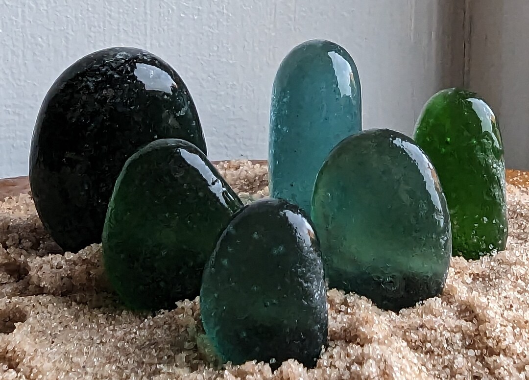 A Lovely Collection of Teal Sea Glass Pieces. North East Coast - Etsy