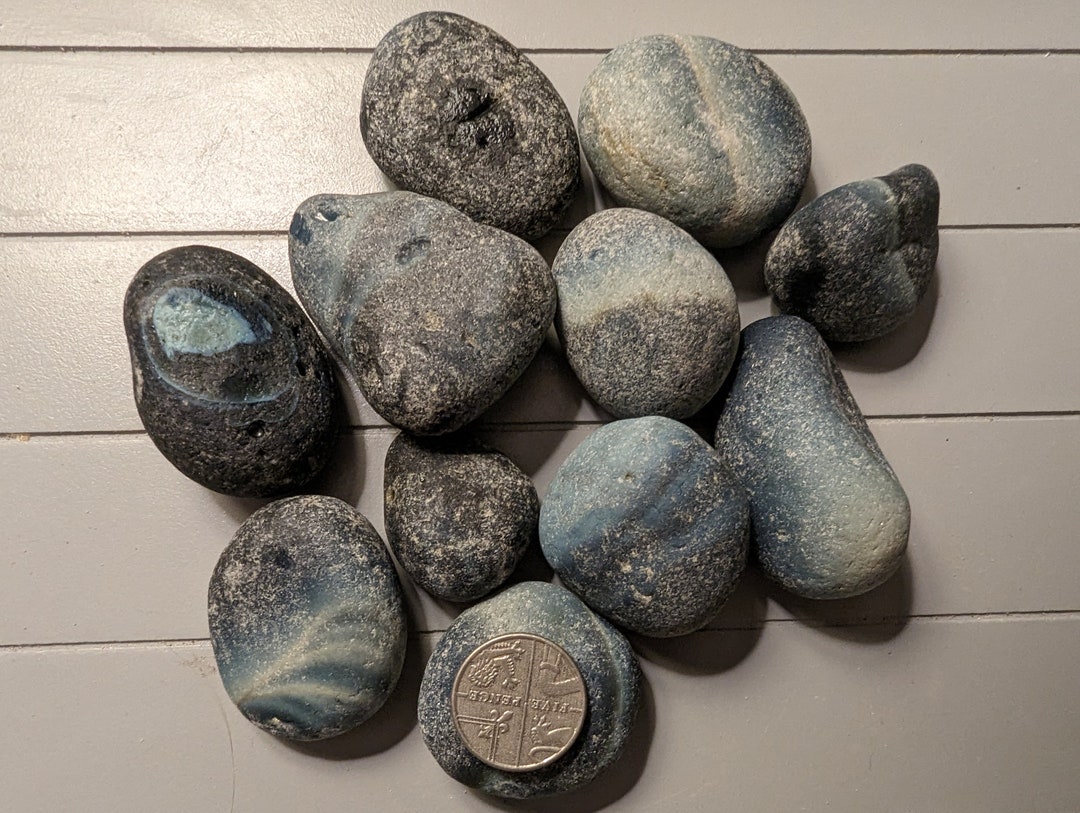 A Collection of Chunky Boaty Blue Slag Glass Pieces. Northeast - Etsy