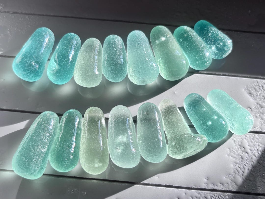 Super Chunky Frosted Sea Glass Stalks. Northeast Coast Uk. - Etsy