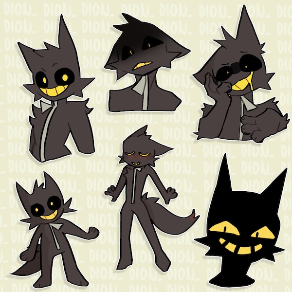 Furry Sticker - Etsy