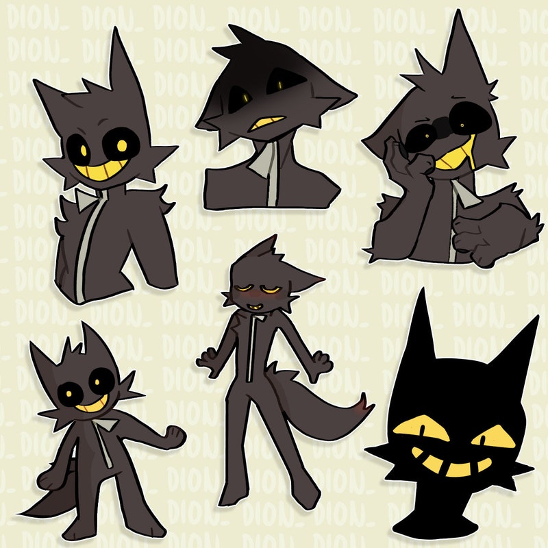 Furry Sticker - Etsy