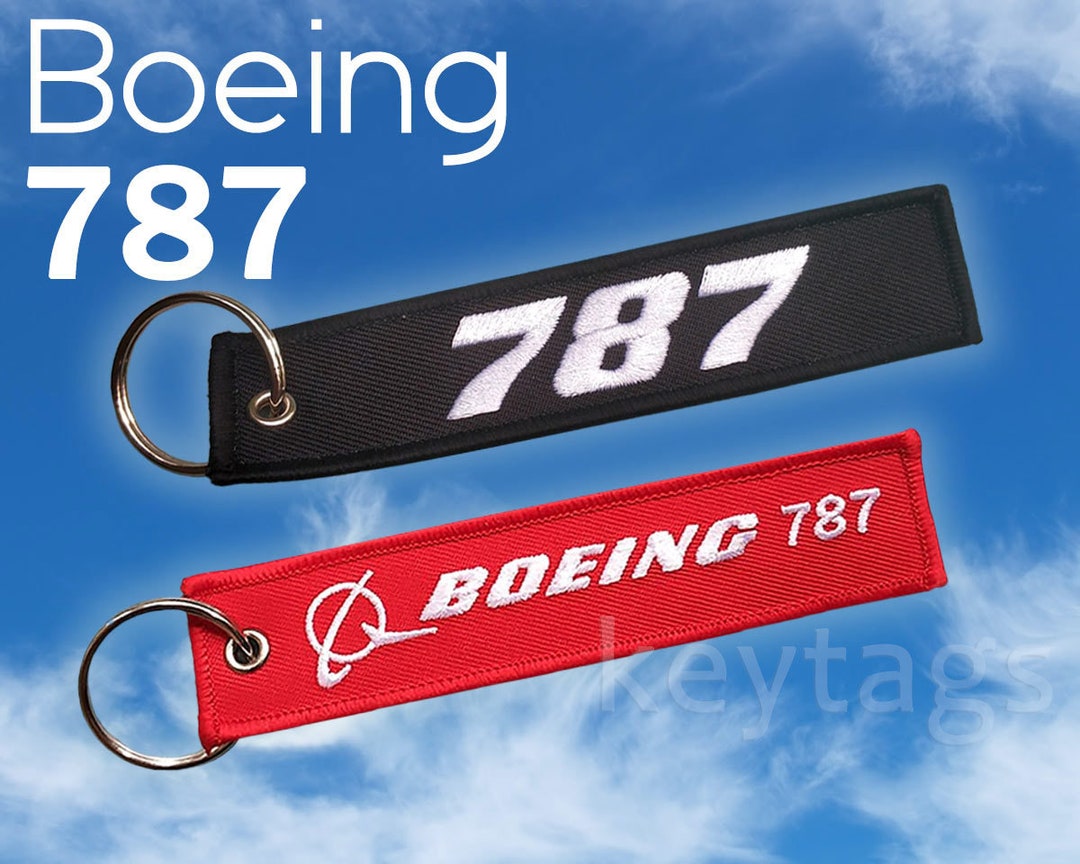 Keychain BOEING 787 Pilot Aircraft Flight Crew Tag Air Hostess ...