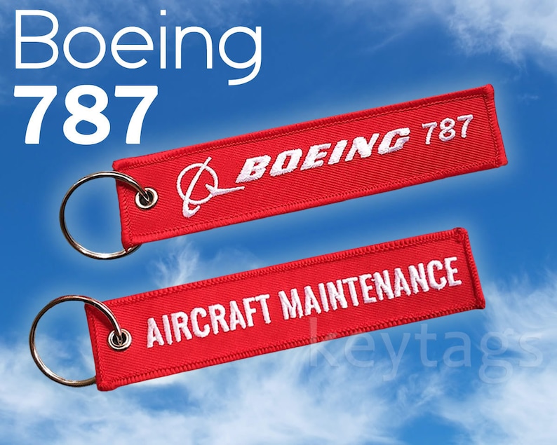 Keychain BOEING 787 Pilot Aircraft Flight Crew Tag Air Hostess ...
