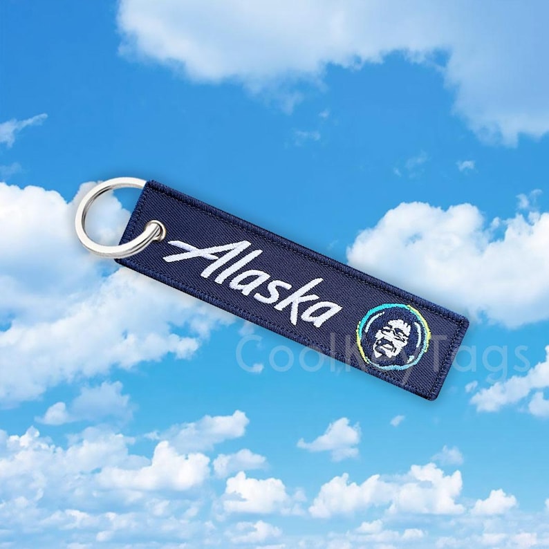 Alaska Airlines Keychain - Pilot Keytag - Airline Crew Gift - Aviation ...