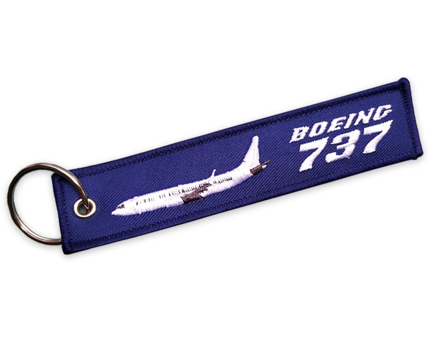 Keychain BOEING 737 Keyring Pilot Aircraft Flight Aviation Crew ...