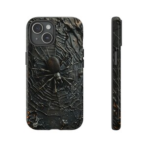 Black Spider Phone Case, Dark Aesthetic Phone Case iPhone 15, iPhone 14 ...