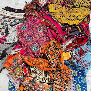 100piece Lot Banjara Neck Yoke Patch, Traditional Embroidery, Applique ...