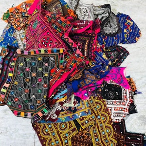 100piece Lot Banjara Neck Yoke Patch, Traditional Embroidery, Applique ...