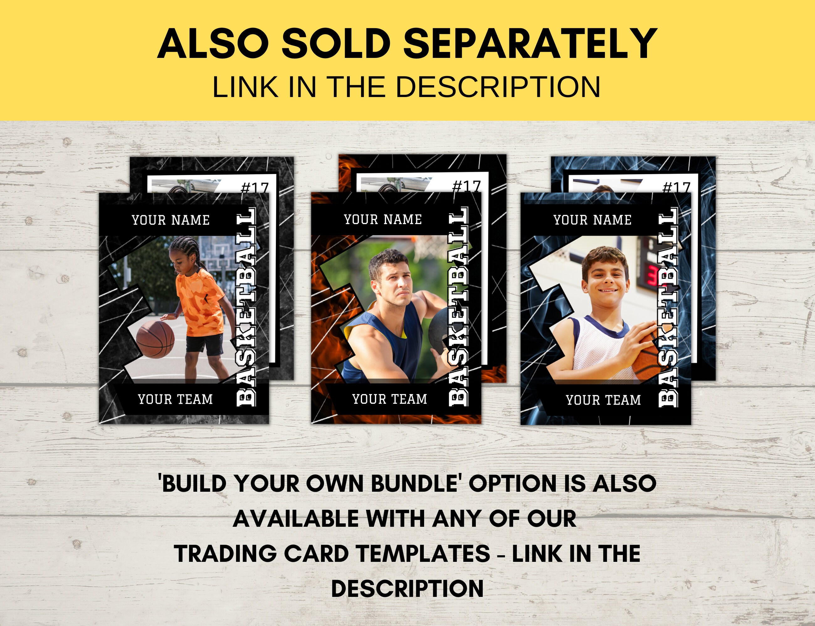 Editable Sports Card Template | Custom Basketball Trading Card ...