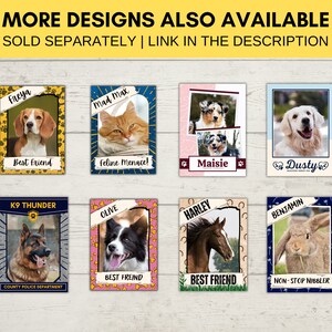 Editable Pet Trading Card Template | Custom Trading Card Printable ...