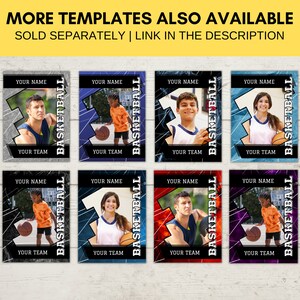 Editable Sport Card Template | Custom Basketball Trading Card Printable ...