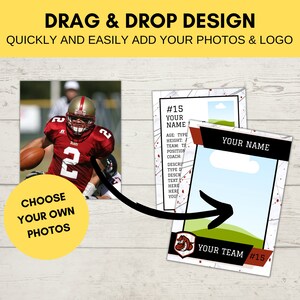 Editable Sports Card Template | Custom Baseball Trading Card Printable ...