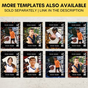 Editable Sport Card Template Custom Basketball Trading Card Printable ...