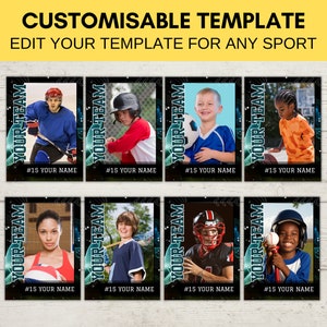 Editable Sports Card Template | Custom Basketball Trading Card ...