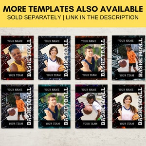 Editable Sport Card Template Custom Basketball Trading Card Printable ...
