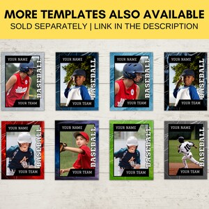 Editable Sports Card Template Custom Baseball Trading Card Printable ...