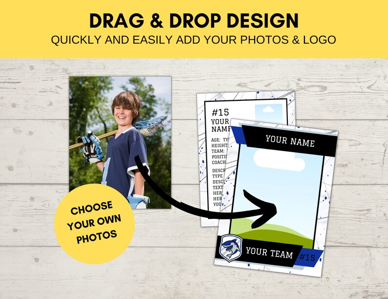 Editable Sports Card Template Custom Baseball Trading Card Printable ...