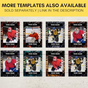 Editable Sports Card Template Custom Hockey Trading Card Printable ...