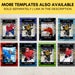 Editable Sports Card Template Custom Hockey Trading Card - Etsy