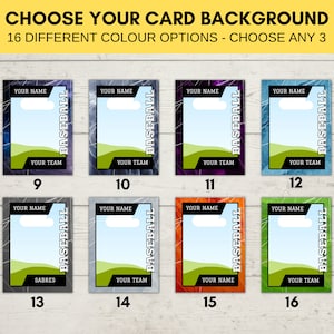 Set of 3 Sport Card Templates | Custom Trading Card Printable | Create ...