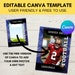 Editable Sports Card Template | Custom Football Trading Card Printable ...