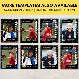 Editable Sports Card Template Custom Baseball Trading Card Printable ...