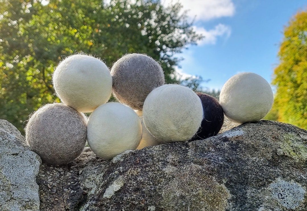 Fully Woolly Dryer Balls Pack of 4. British Wool Handmade - Etsy