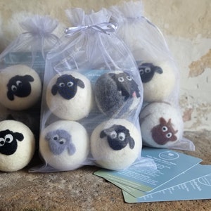 Fully Woolly Dryer Balls ~ Pack of 4. British Wool, Handmade on ...