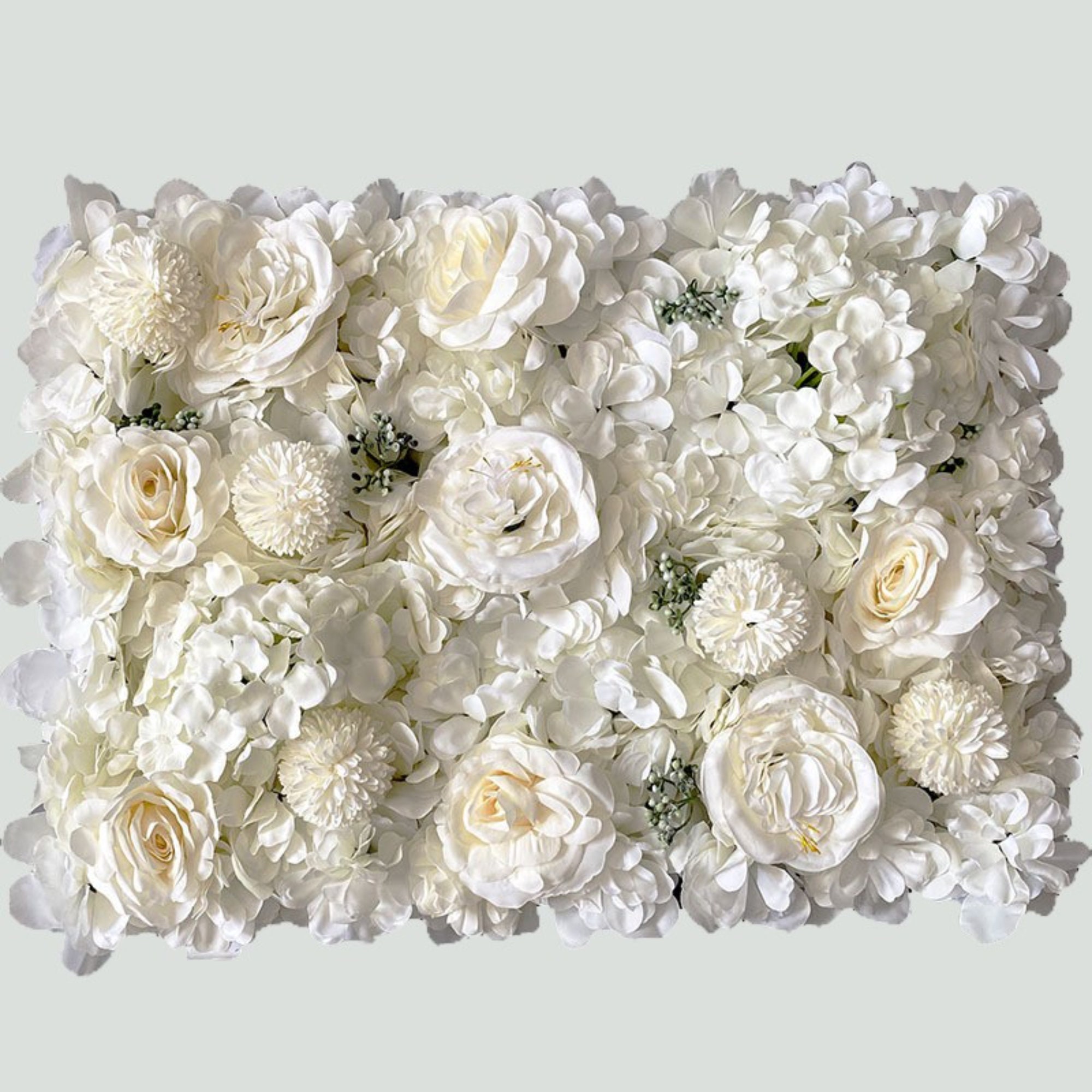 White Flower Wall 3-D Artificial Flower Panel Home Shop Party - Etsy
