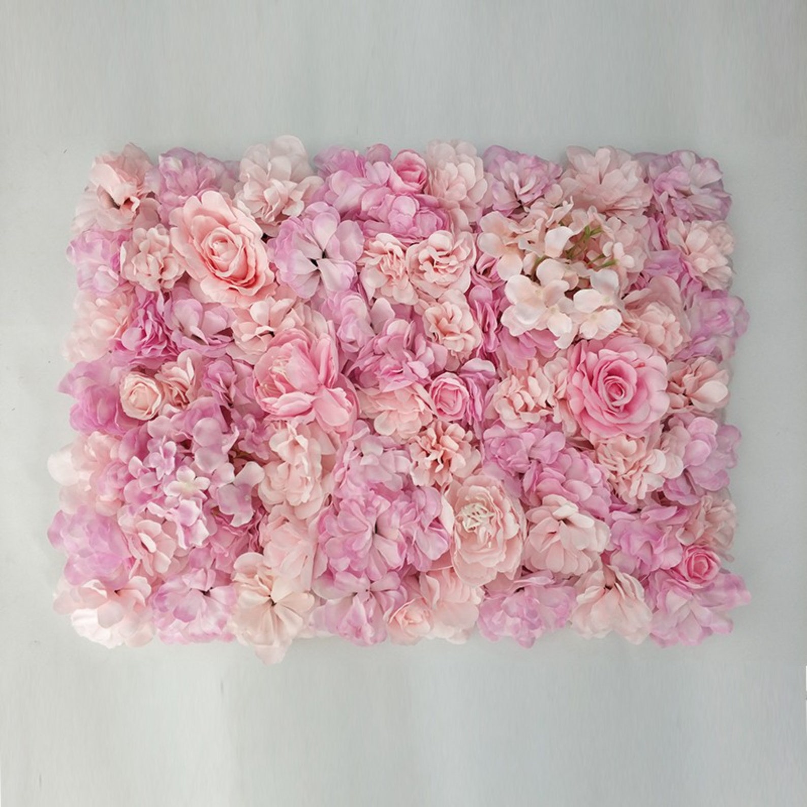 Pink Wedding Flower Wall Panel Backdrop for Wedding - Etsy