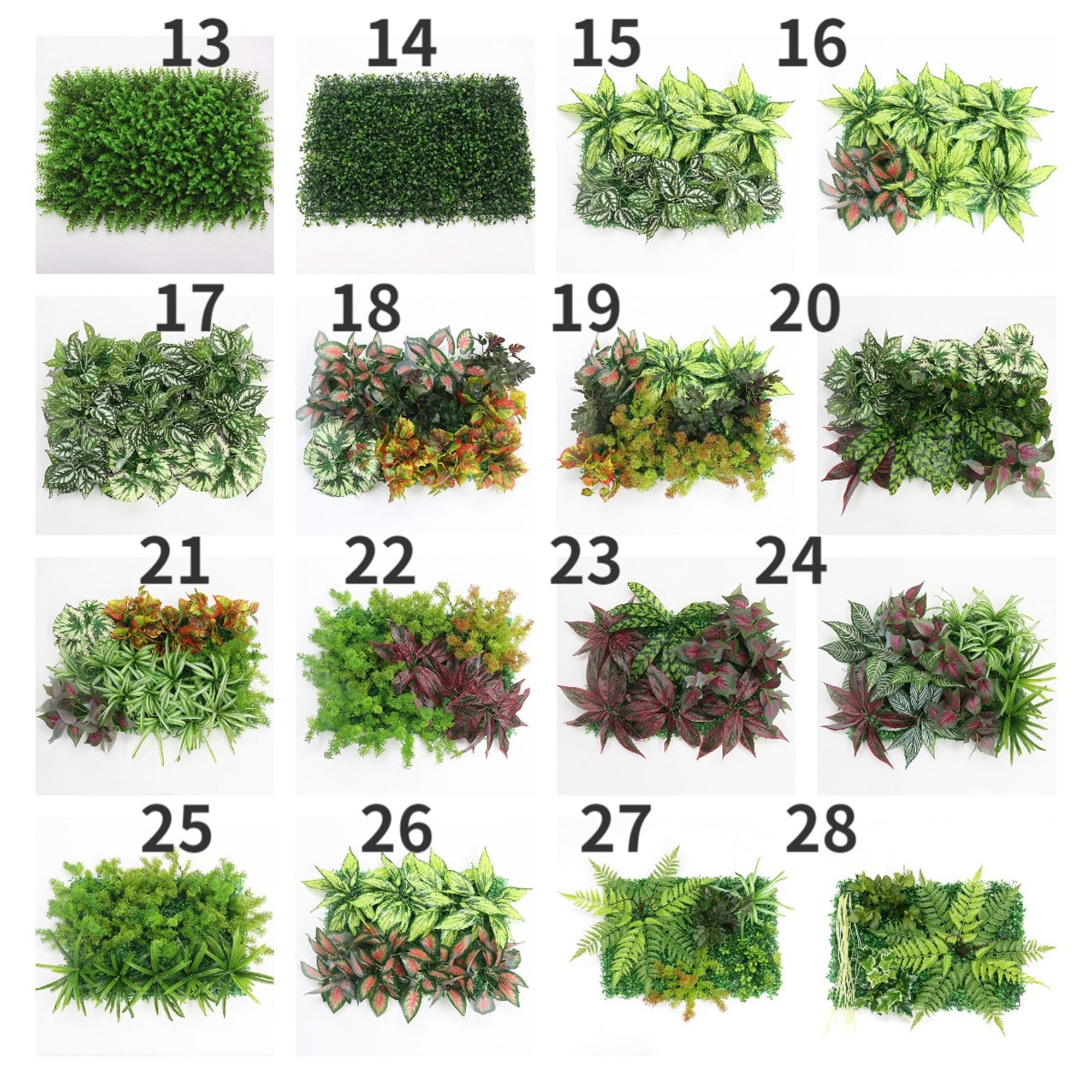 3D Green Artificial Plants Wall Panel Plastic Outdoor Lawns - Etsy UK