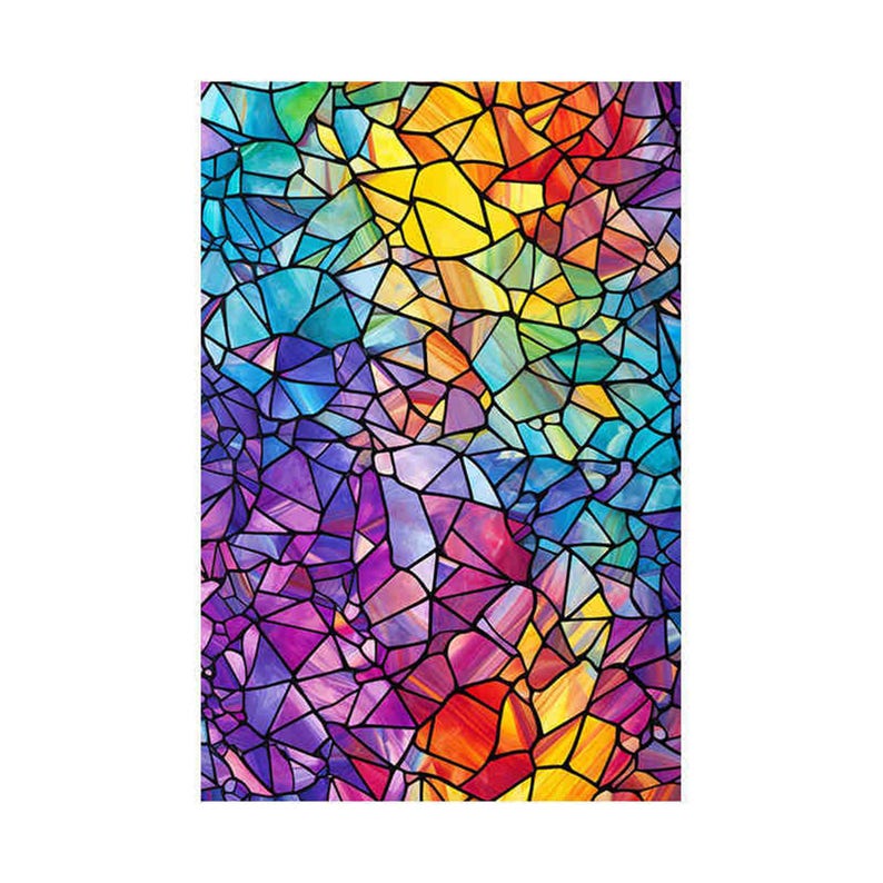 Custom Stained Glass Art Window Film – Light-filtering, Opaque, Vibrant ...