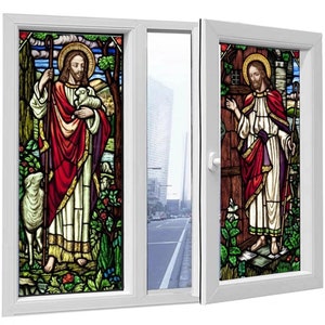 Window Glass Films Self-adhesive Classical Frosted Glass European ...