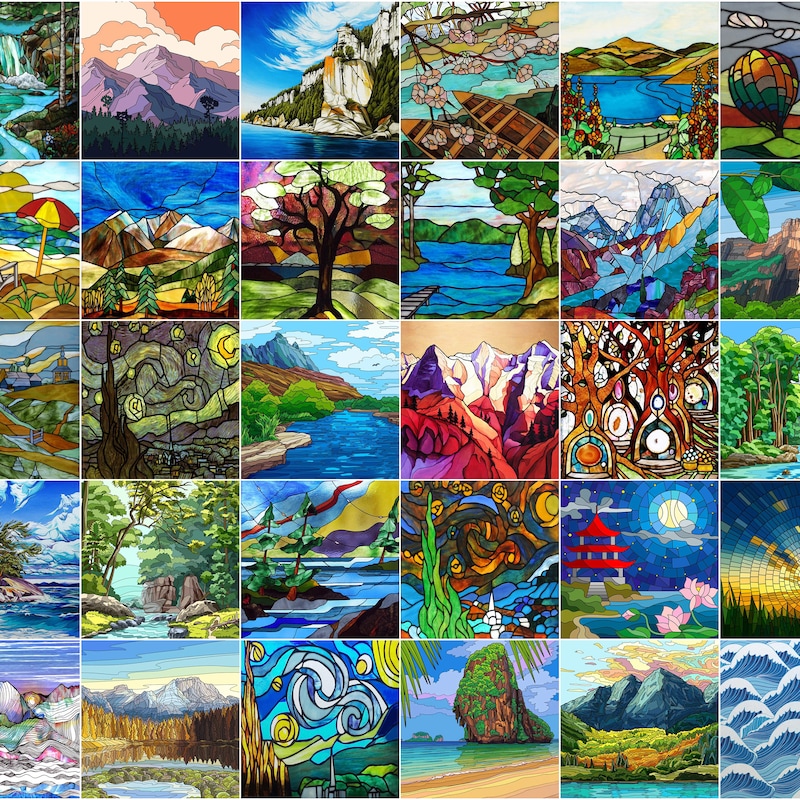 Mountain Scene Window Film - Etsy